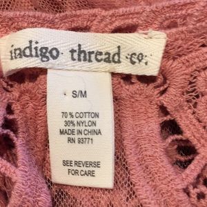 Indigo Thread Co | Other | Indigo Thread Co Dusty Rose Lace Jacket ...